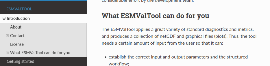 [suggestion] Lists Of Suggestion For Esmvaltool Documentation · Issue 2458 · Esmvalgroup