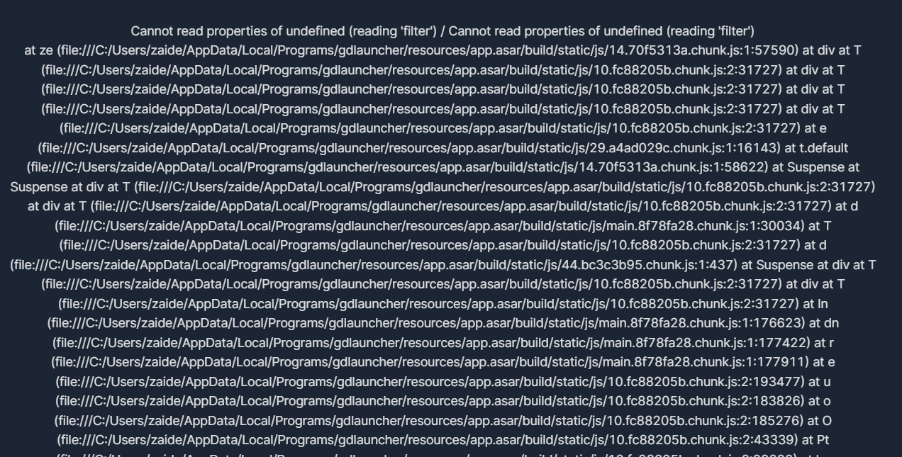 GDLancher doesn't allow me to create instance · Issue #1205 · gorilla-devs/GDLauncher · GitHub