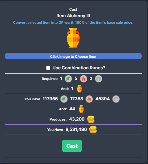 [Bug]: Item Alcemy III Producing Incorrect Values · Issue #1847 · MelvorIdle/melvoridle.github ...