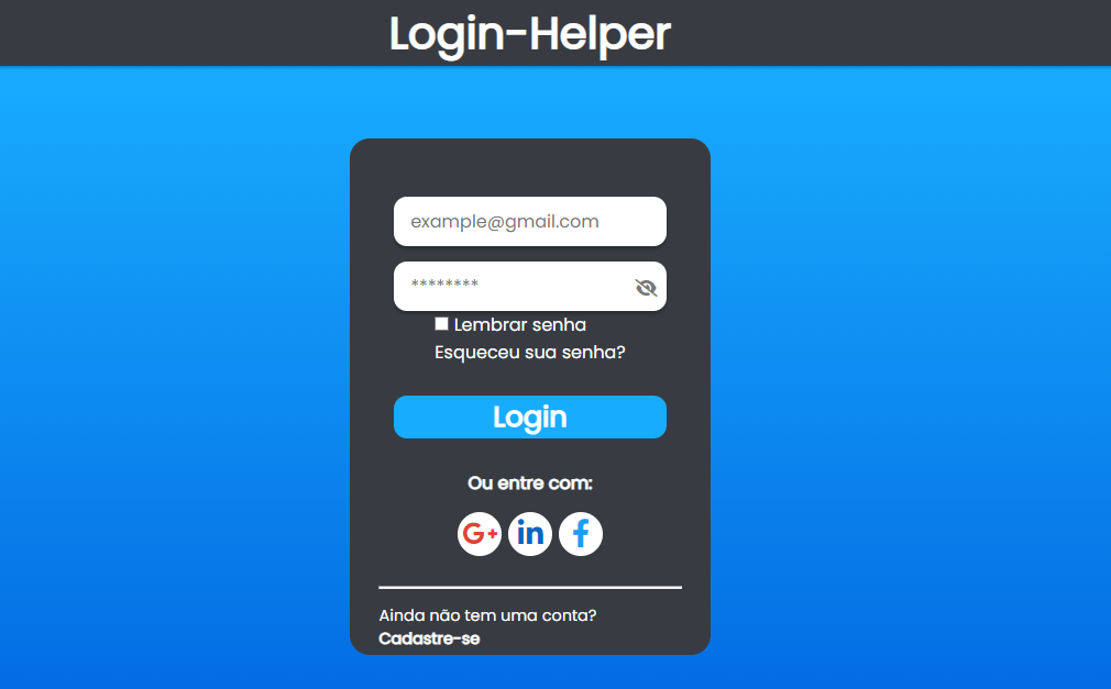 GitHub - AnnaTRocha/login-project: Estudos de desenvolvimento Front-end ...