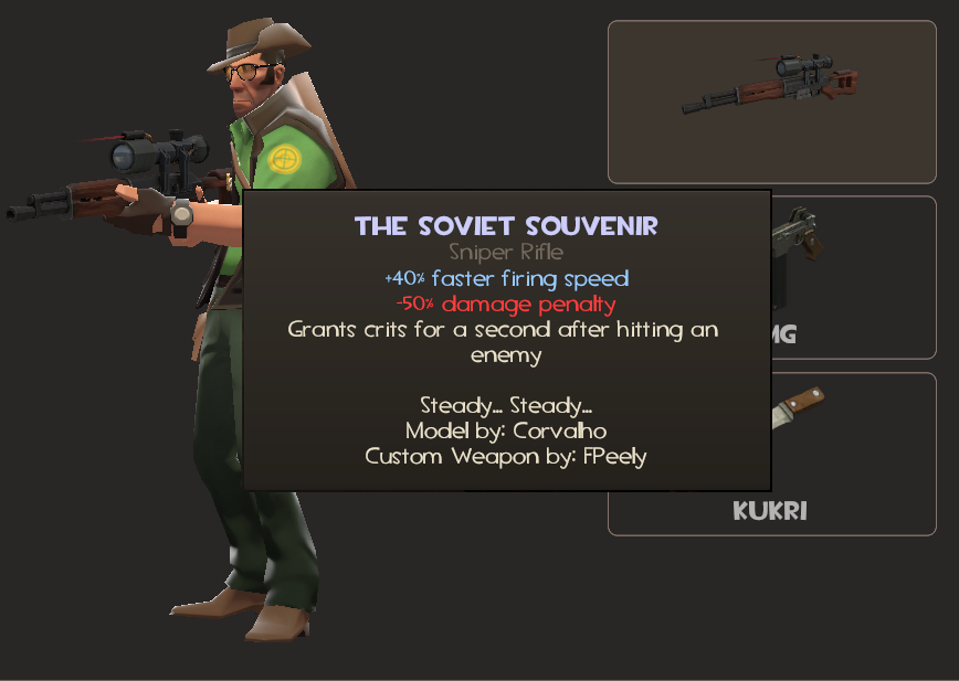 The Soviet Souvenir - A Sniper Rifle for Sniper · Issue #68 · Reagy/TF2Classic-KO-Custom-Weapons ...