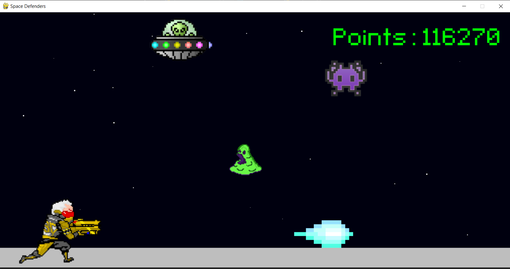 GitHub - AdmiLeka/Space-Defenders: A 2-D space shooter game made with the library Pygame