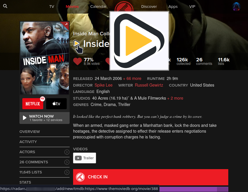 TmdbId not parsed correctly from Trakt to Radarr search for some titles · Issue #131 · trossr32 ...