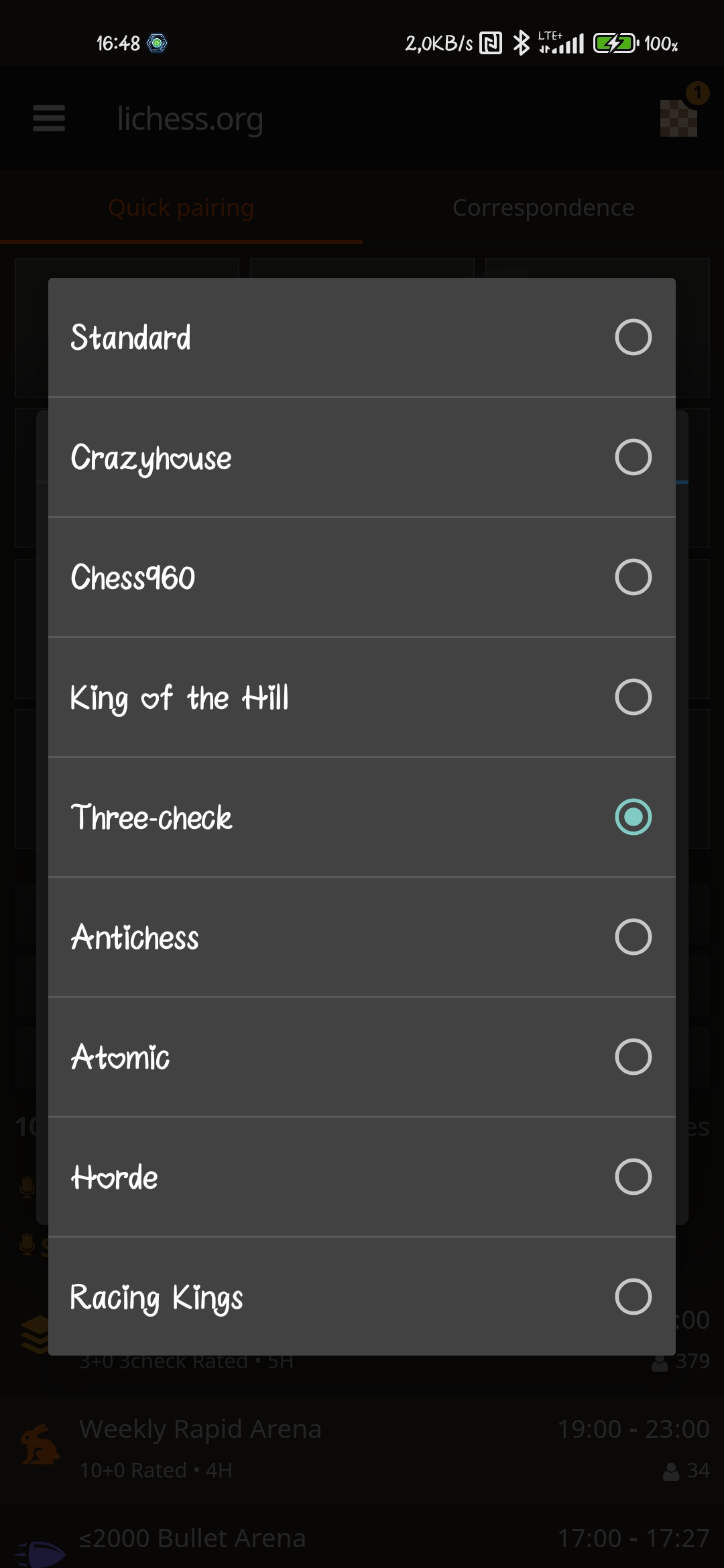 Unable to choose anything from list · Issue #2387 · lichess-org/lichobile · GitHub