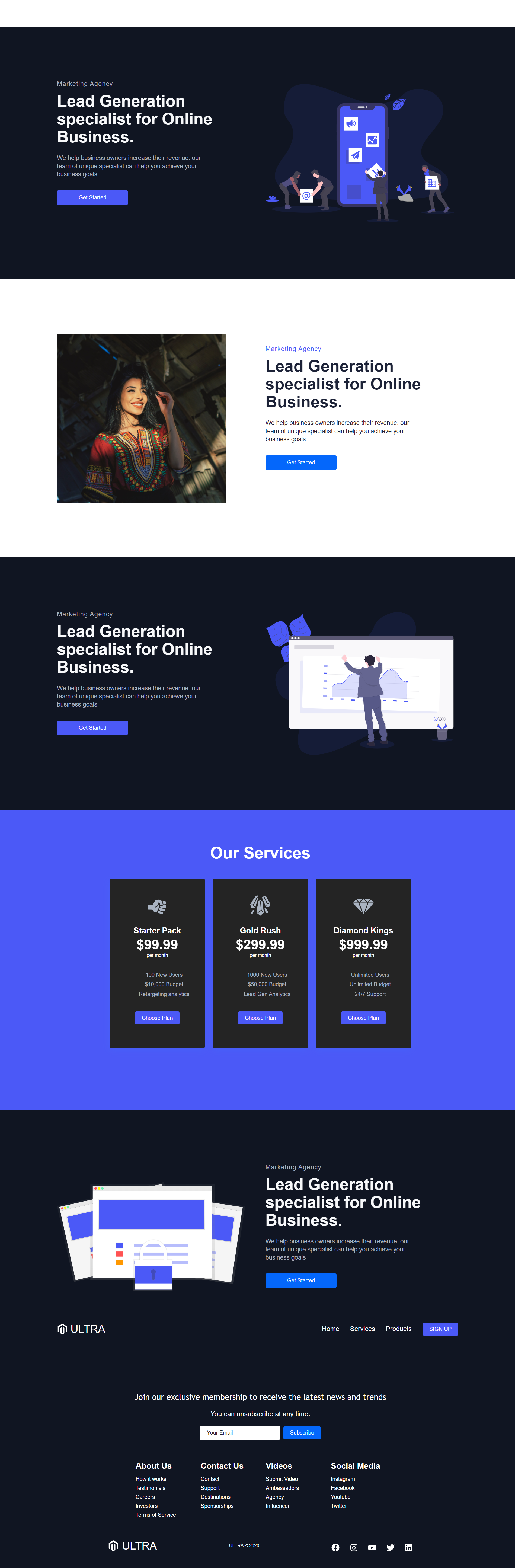 GitHub - Rinkal-M-Patel/ULTRA-react-demo: React website demo project