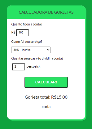GitHub - gabrielgrua/Calculadora-De-Gorjeta: Criada uma calculadora de gorjeta com as ...