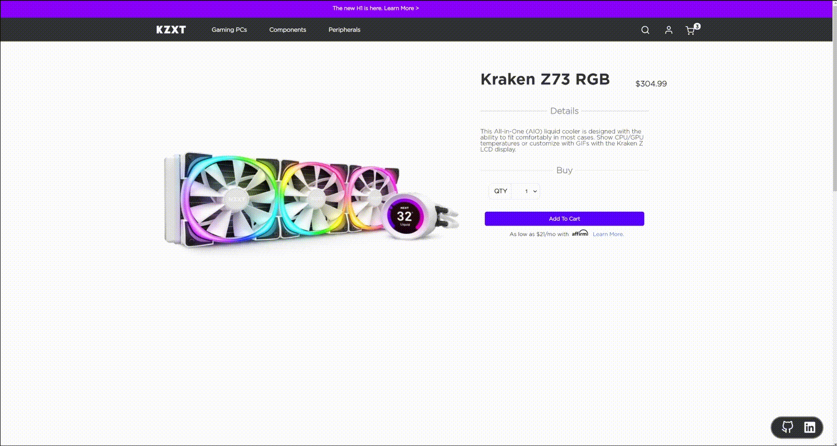 GitHub - kenquack/KZXT