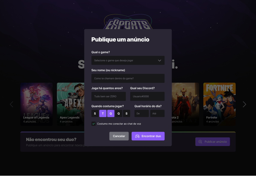 GitHub - SrEduardoDEV/NLW-eSports