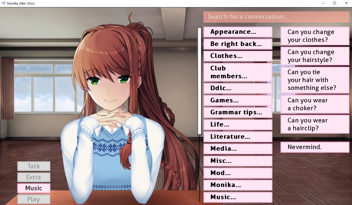 appearance · Monika-After-Story MonikaModDev · Discussion #8582 · GitHub