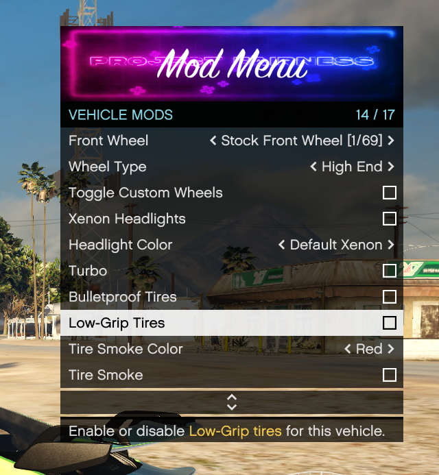 Los Santos Tuners (Vehicle Stance/Drift Tires) options added · Issue #13 · ProjectFairnessLabs ...