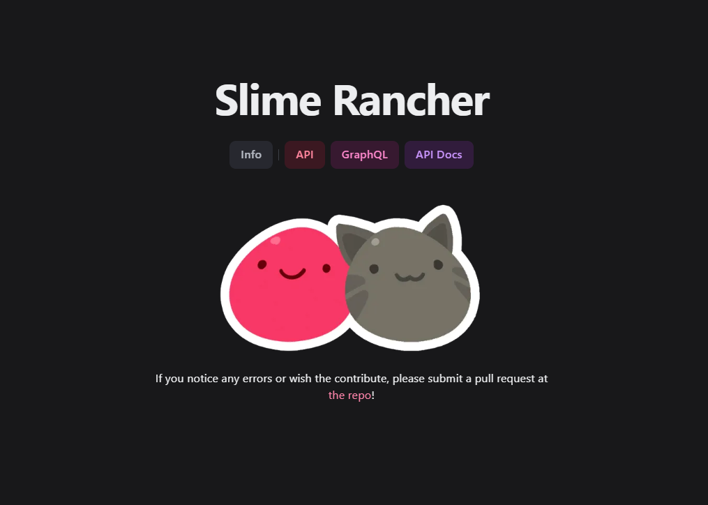 GitHub - apriltaoyvr/slime-rancher-api: An API for Slime Rancher