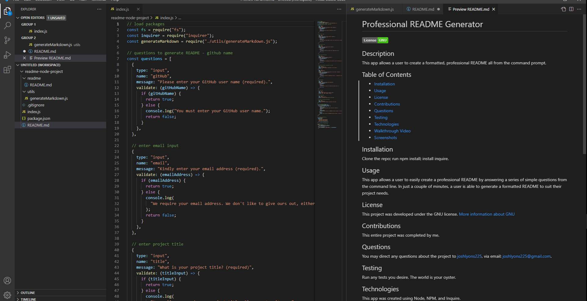 GitHub - joshlyons225/lyons-readme-gen