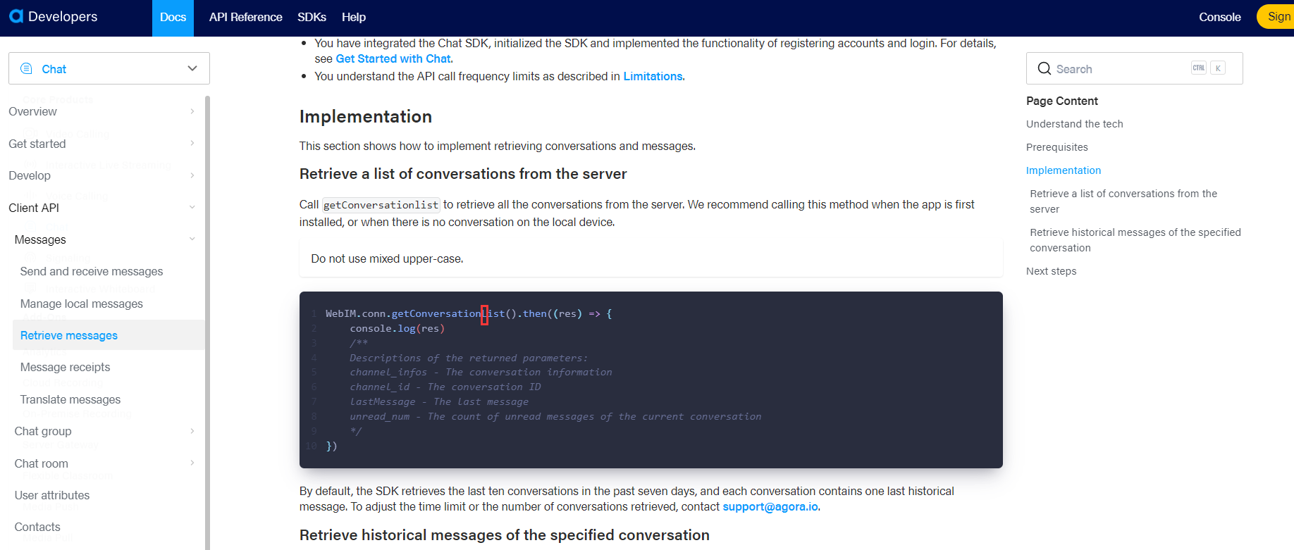 Mior Changes to Agora Chat Docs · Issue #916 · AgoraIO/Docs-Source · GitHub