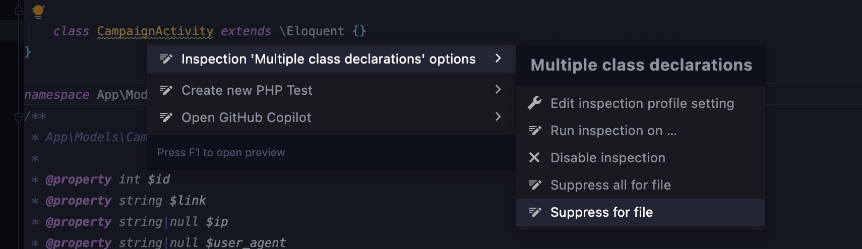 Phpstorm Multiple Definitions Exist For Class Db · Issue 592 · Barryvdhlaravel Ide Helper