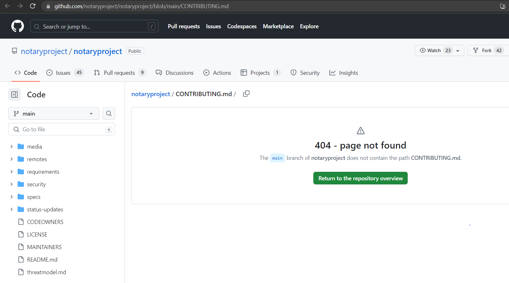 Broken Link · Issue #208 · notaryproject/notaryproject.dev · GitHub