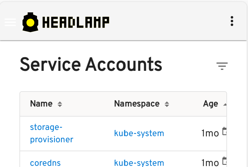 Mobile Service Accounts Cut Off Column · Issue 1232 · Headlamp K8sheadlamp · Github 
