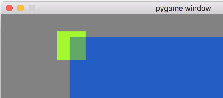 How to make overlapped areas half transparent · Issue #1026 · pygame ...