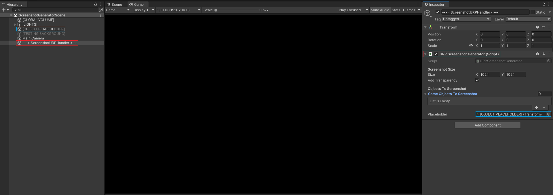 GitHub - GTroubley/URPScreenshotGenerator