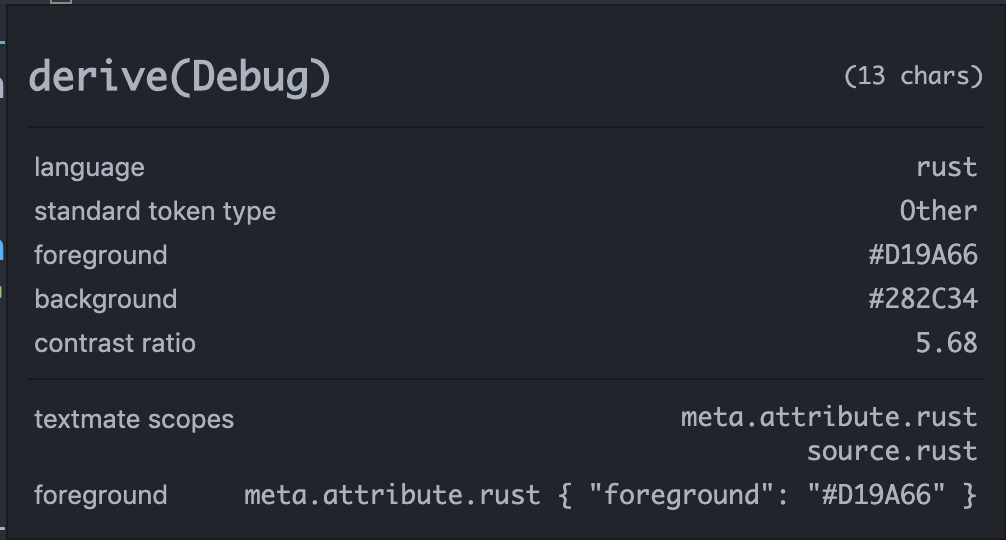 Rust attributes are incorrectly highlighted grey in 2.2.0 · Issue #122 ...