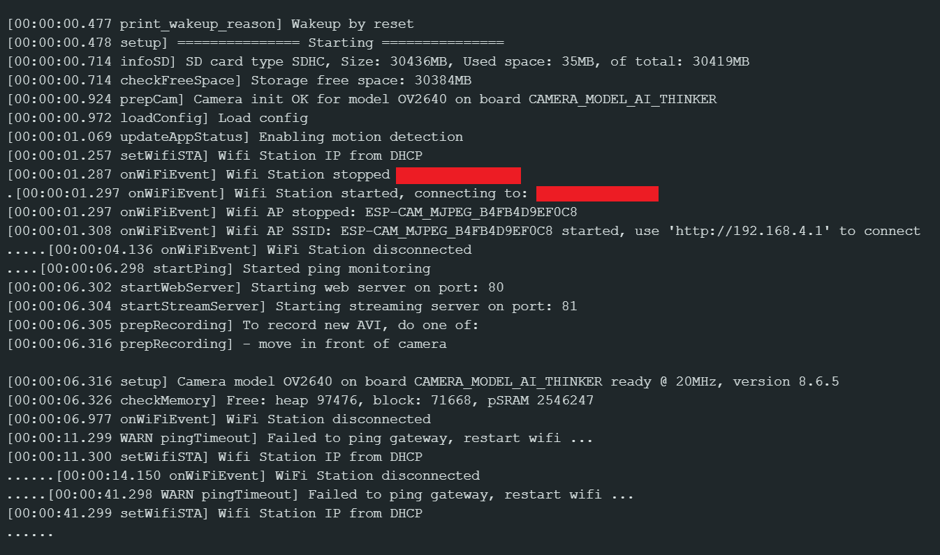 Cannot connect to server ....... · Issue #213 · s60sc/ESP32-CAM_MJPEG2SD · GitHub