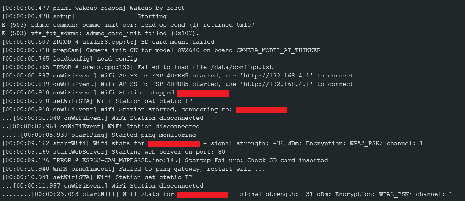 Cannot connect to server ....... · Issue #213 · s60sc/ESP32-CAM_MJPEG2SD · GitHub
