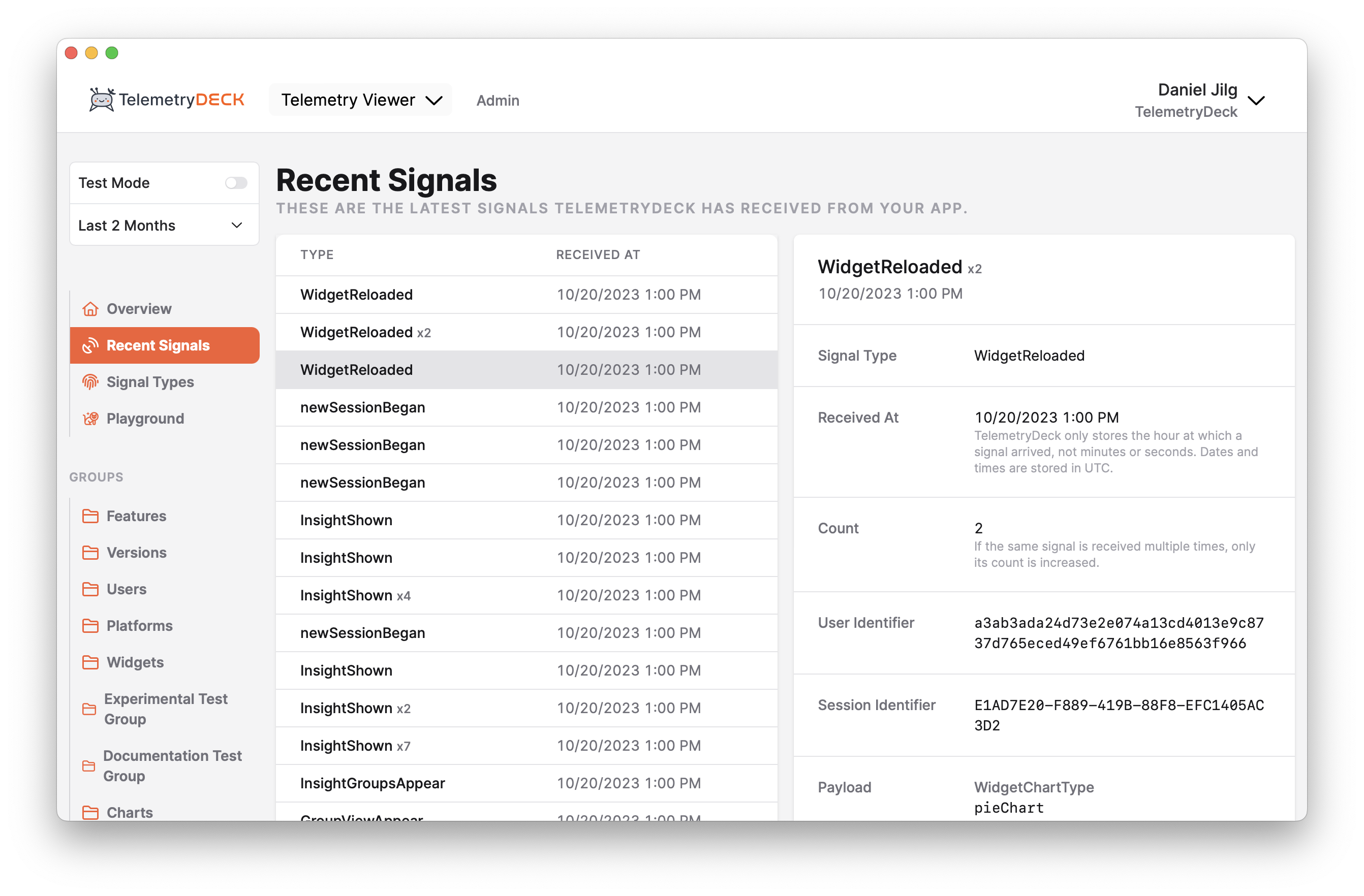 Is it possible to display raw signals in Insight? · TelemetryDeck Issues · Discussion #295 · GitHub