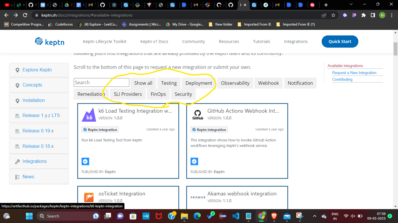 Bug:inside the integration part of the docs section some of the text buttons are colliding to ...