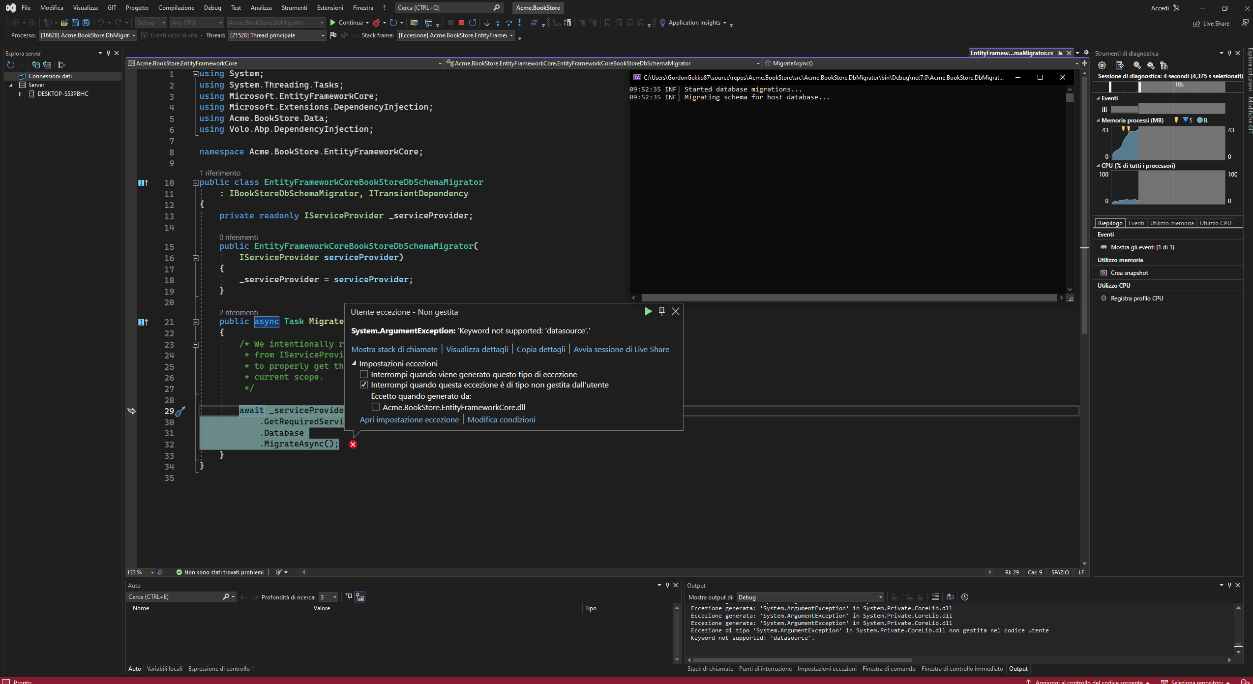 Abp Framework Error Keyword Not Supported Datasource · Issue 15738 · Abpframework Abp · Github