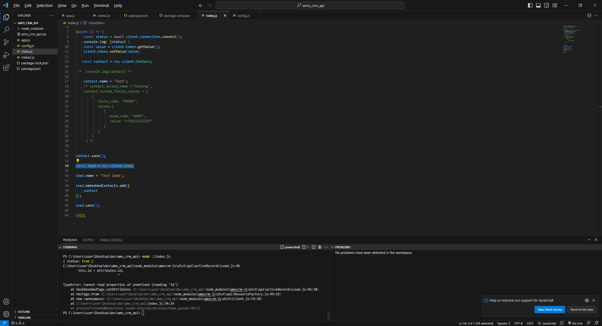 Не получается добавлять лида вместе с контактом. · Issue #65 · UsefulWeb/AmoCRM · GitHub