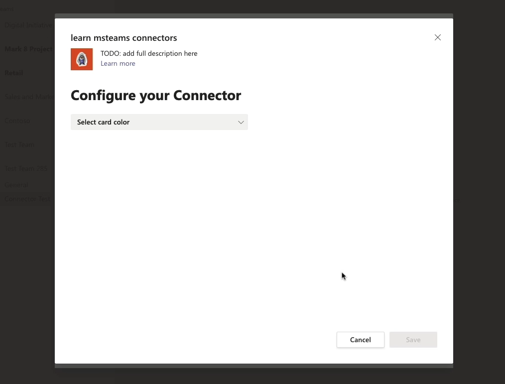 Bug report: Cancel/Save buttons don't appear · Issue #299 · pnp/generator-teams · GitHub
