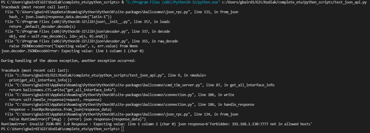 Calling COSMOS commands from a remote PC · Issue #1394 · BallAerospace/COSMOS · GitHub