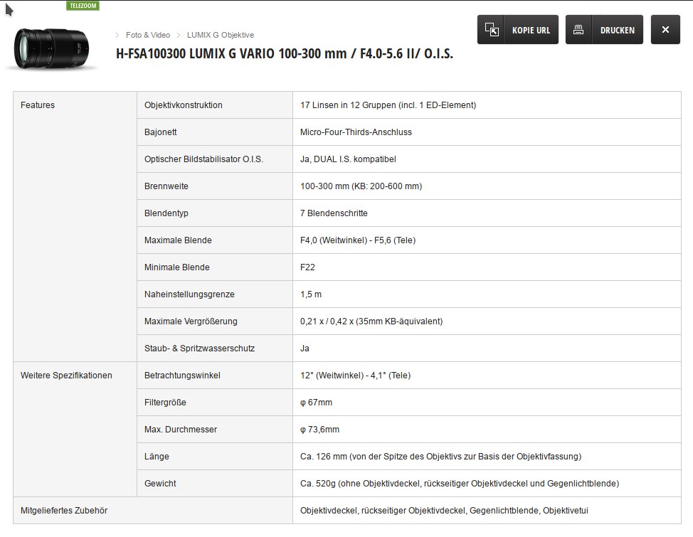 Lens Profile for Panasonic Lumix G Vario 100-300mm f4.0-5.6 OIS II vs. non-II version · Issue ...