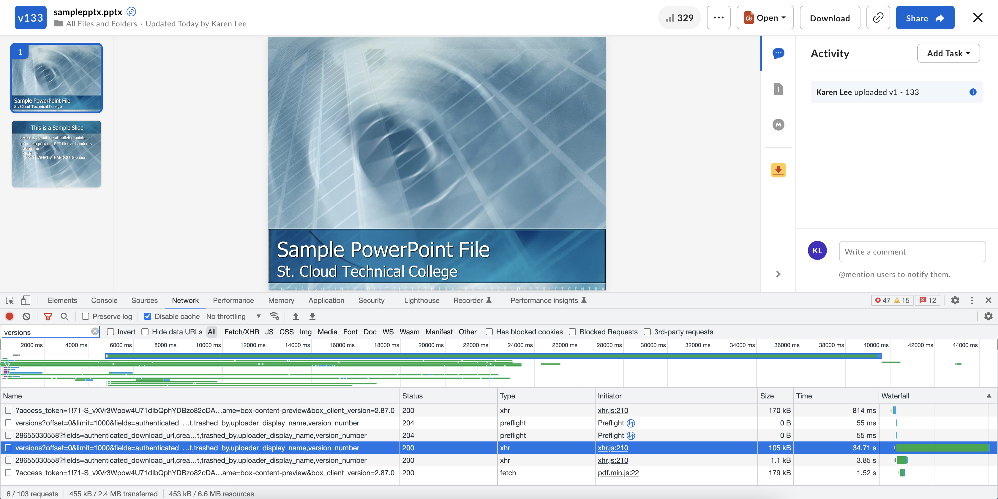 fix(activity-sidebar): omit retention field fetched by versions api by ...