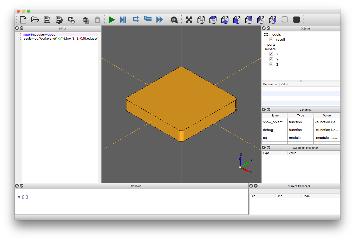 Macos Support · Issue 7 · Cadquery Cq Editor · Github