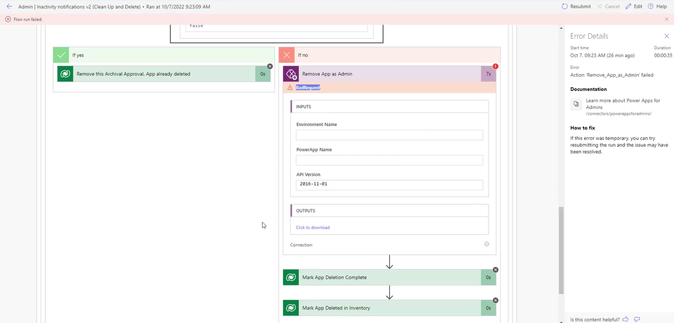 [CoE Starter Kit - BUG] Clean Up and Delete flow not working · Issue #3891 · microsoft/coe ...