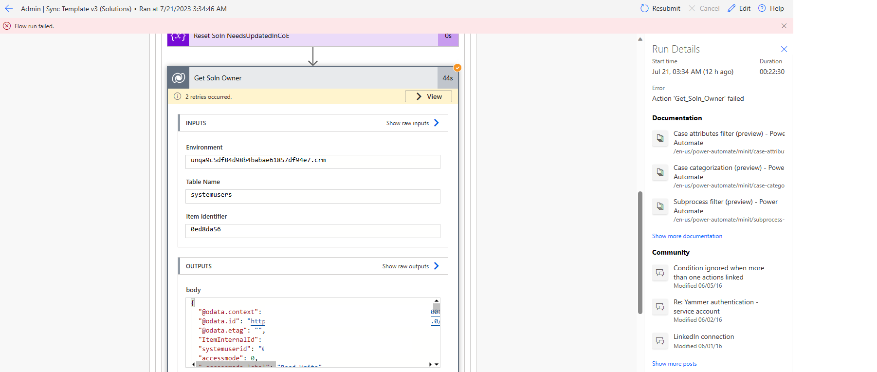 [CoE Starter Kit - BUG] Sync Template v3 (Solutions) Fails to get solution owner · Issue #6141 ...