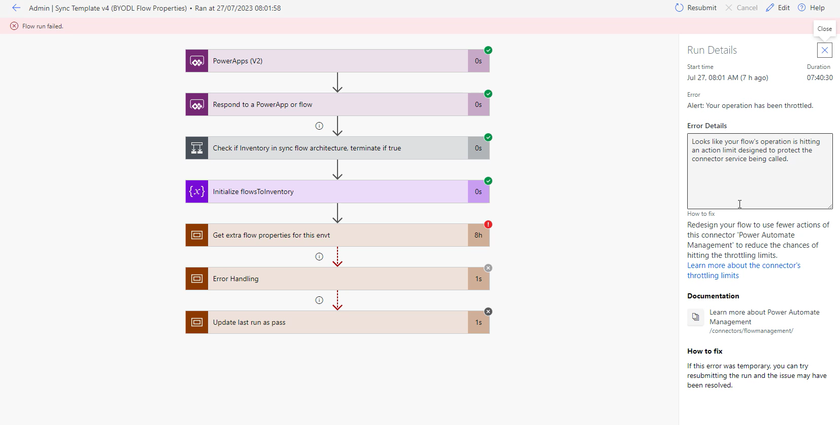 [CoE Starter Kit - BUG] BYODL Flow Properties Failing - rate limit · Issue #6182 · microsoft/coe ...