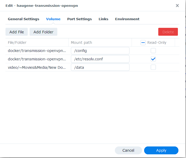 Migrated from DSM 6 to DSM 7. Docker Container No Longer Works. · Issue #2429 · haugene/docker ...