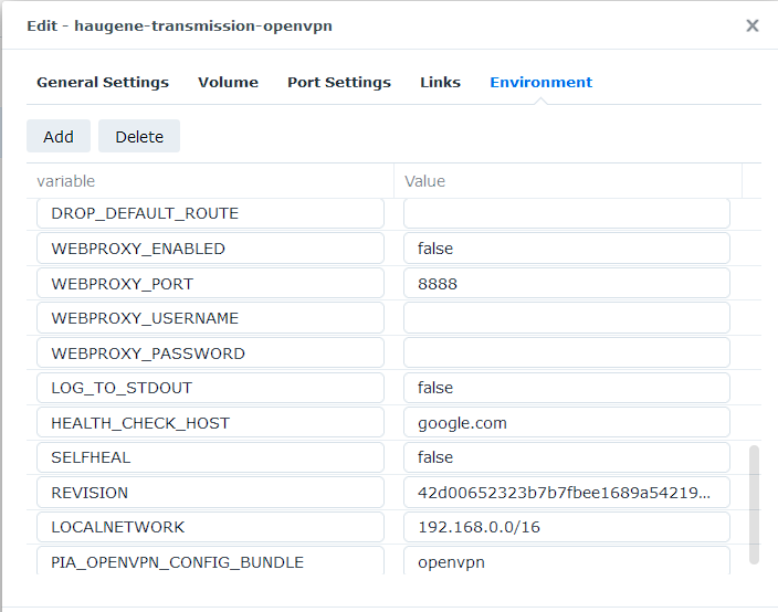Migrated from DSM 6 to DSM 7. Docker Container No Longer Works. · Issue #2429 · haugene/docker ...