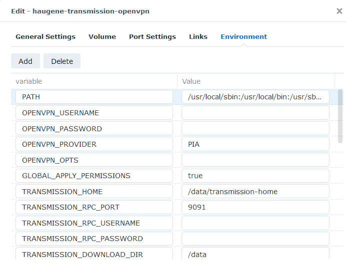 Migrated from DSM 6 to DSM 7. Docker Container No Longer Works. · Issue #2429 · haugene/docker ...