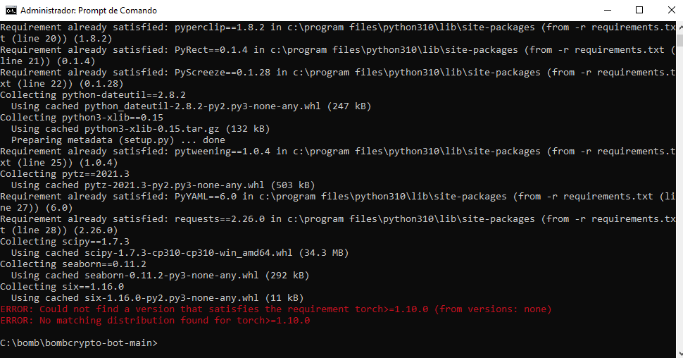 ERROR · Issue #305 · mpcabete/bombcrypto-bot · GitHub
