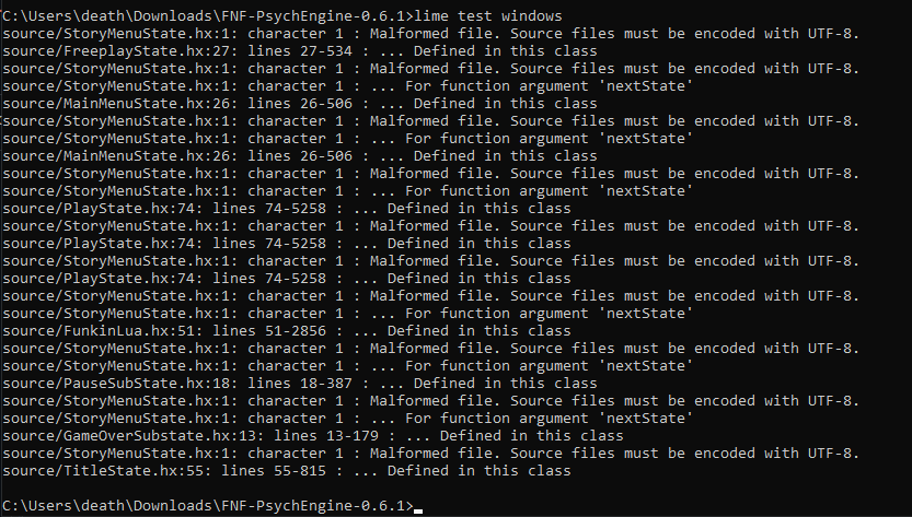 "Malformed file. Source files must be encoded with UTF-8." · Issue #9657 · ShadowMario/FNF ...
