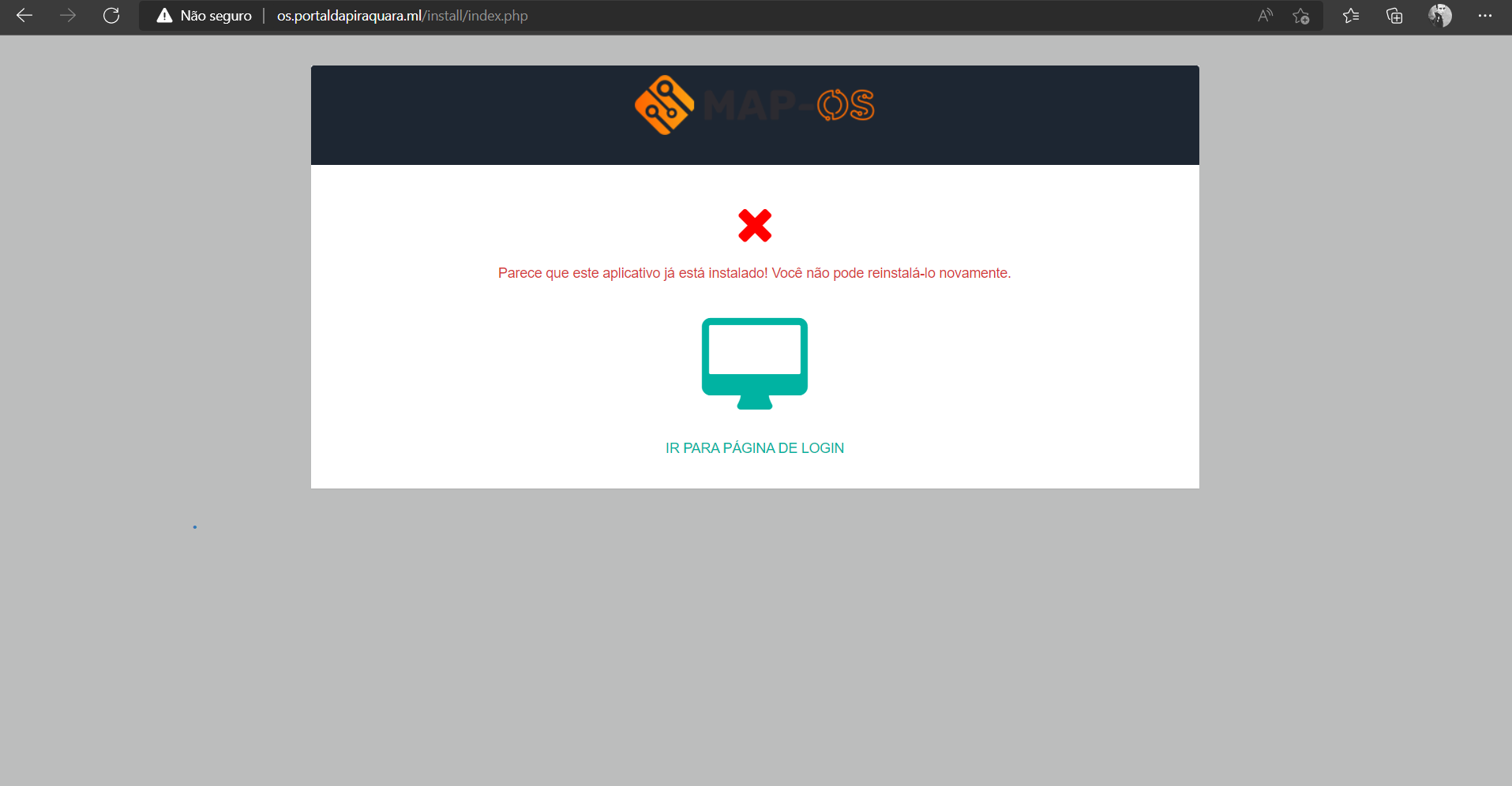 aplicativo já está instalado · Issue #1850 · RamonSilva20/mapos · GitHub