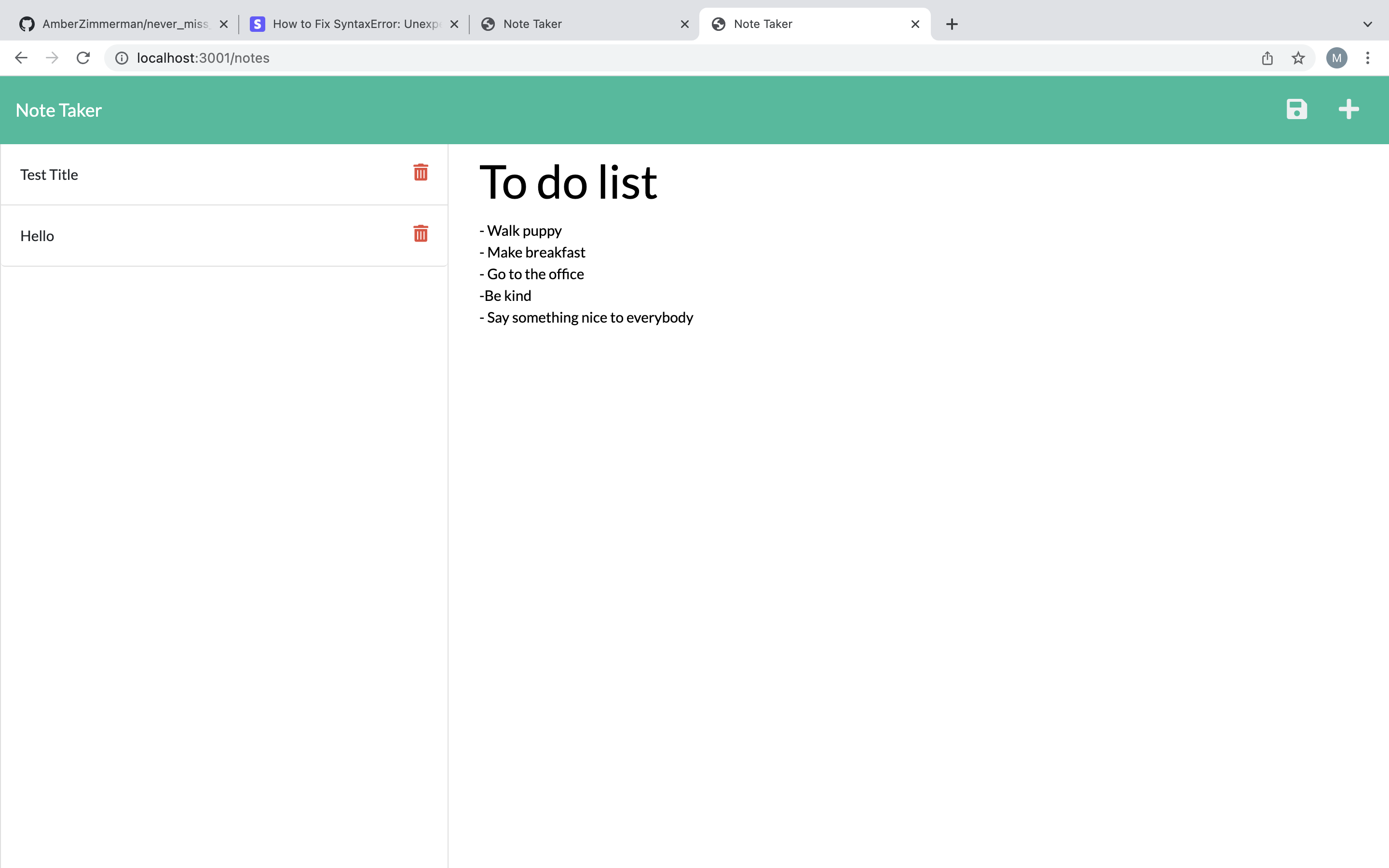 GitHub - MaryiaVinogradova/Note-tracker