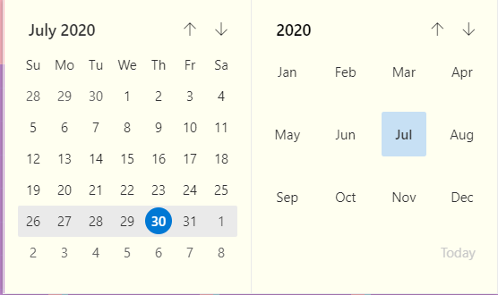 Style customization for date picker calendar · Issue #14265 · microsoft/fluentui · GitHub