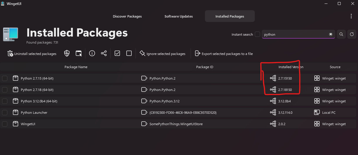 Pythonpython2 Package V2715150 Is In A Seemingly Corrupt State · Issue 3485 · Microsoft