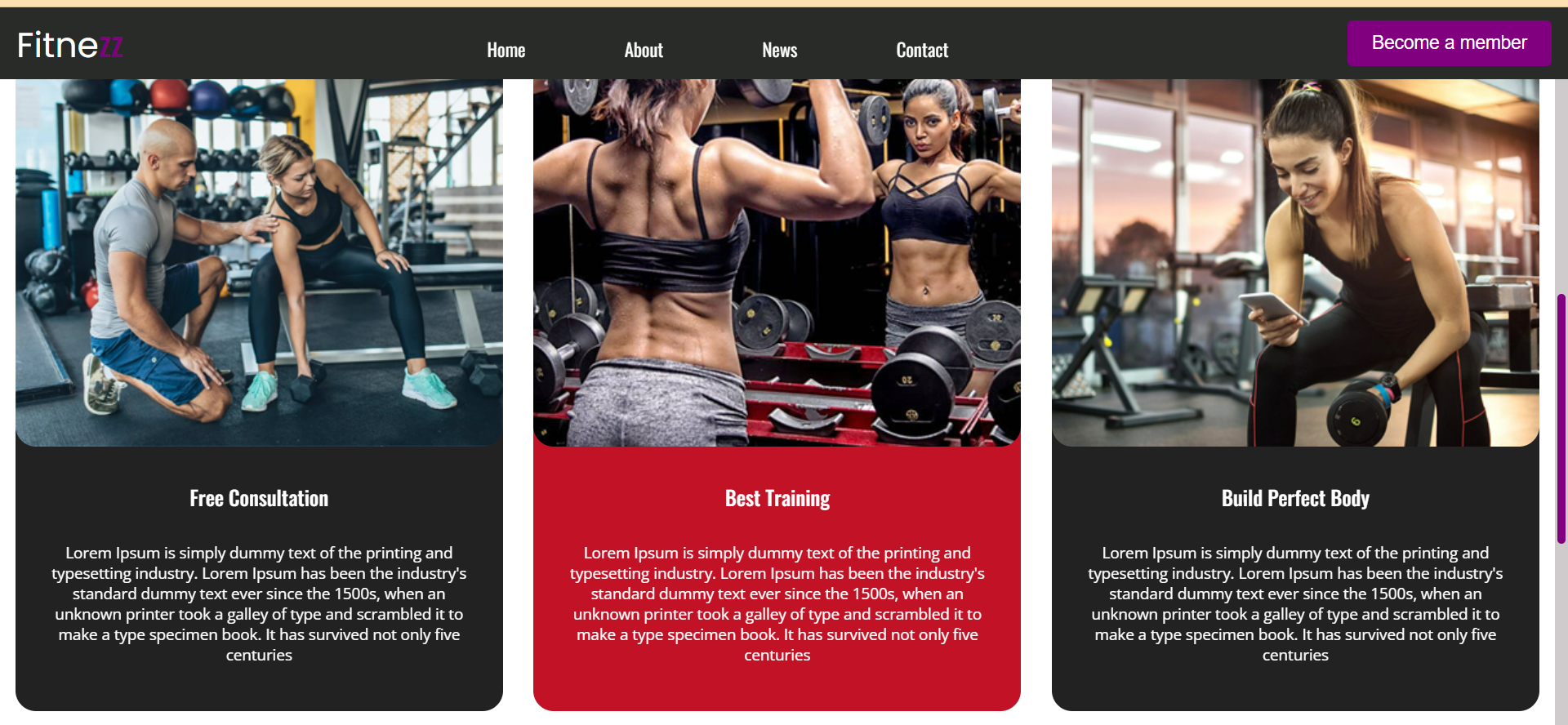 Add hovering effect on these cards in "About us" section · Issue #283 · Subhradeep10/Fitnezz ...