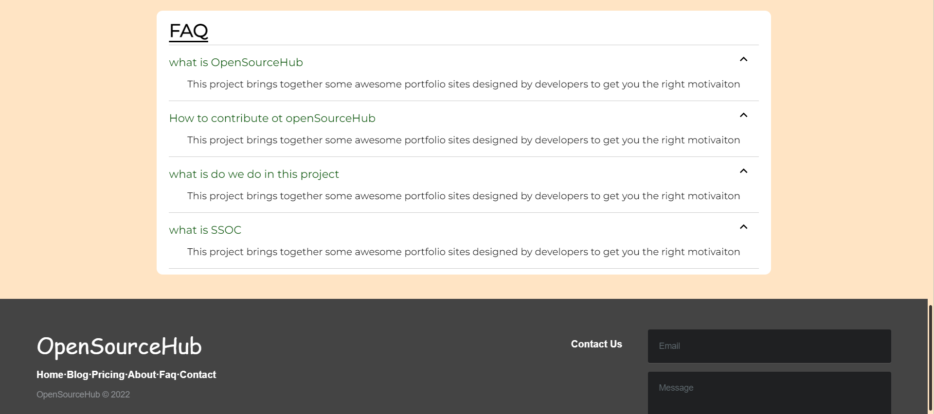 Modify the FAQs section · Issue #65 · opensourcecommunity-hub/developer ...