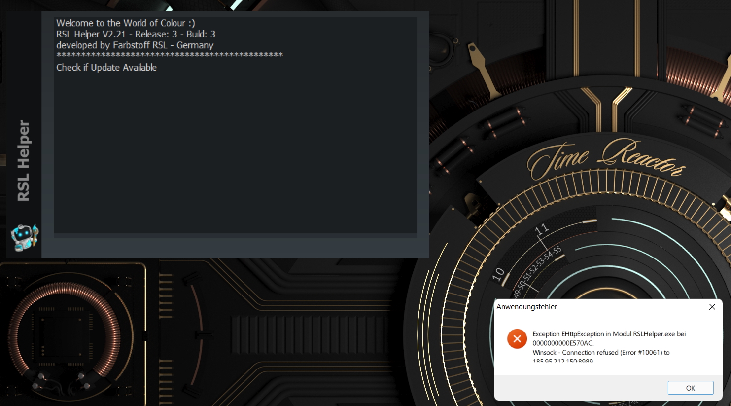Socket Failure · Issue #274 · FarbstoffRSL/RSL-Helper · GitHub