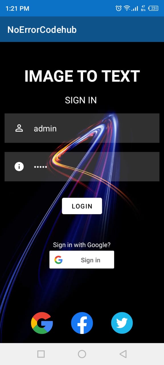 GitHub - Alliyan732/Image-To-Code-OCR: NoErrorCodeHub (Image to text)